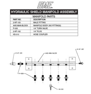 Manifold Parts Drawing | GME